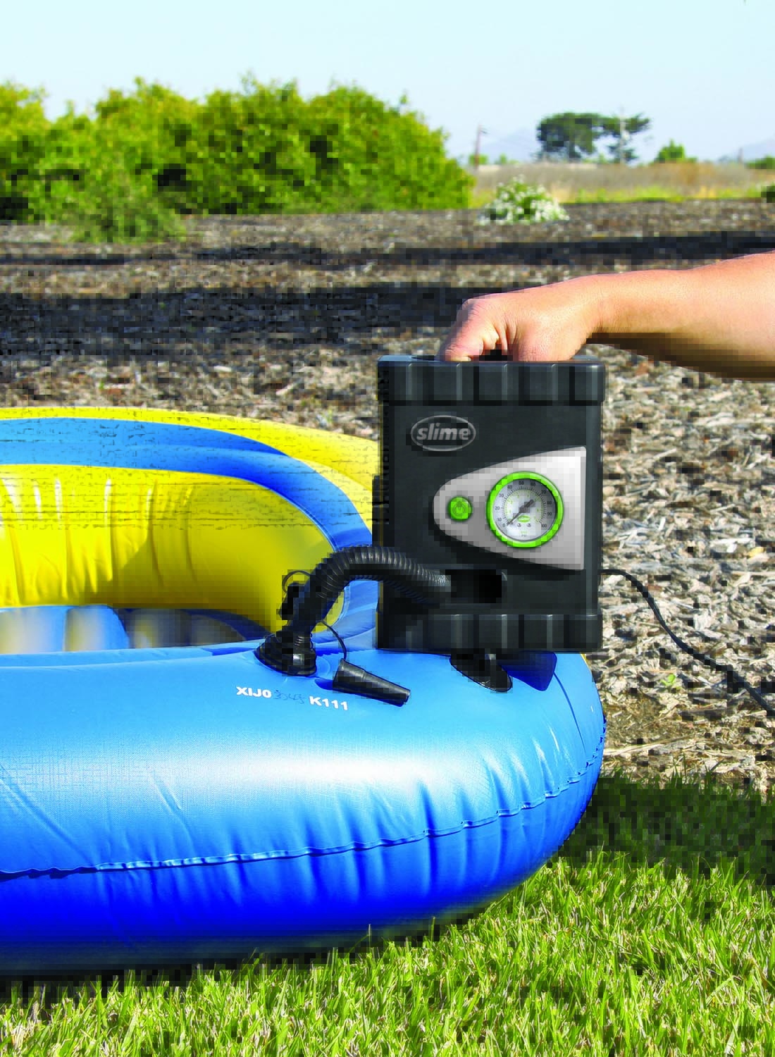 All Purpose Dual Raft Pump/Tire Inflator - Slime